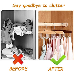 Anti Slip Multi Hook Coat Racks 4 Pack 360 Degree Space Saving Hangers with 8 Hooks, Multifunctional Non-Slip Storage Hangers, Hanger with Multiple Hooks for Ties, Scarves, Socks