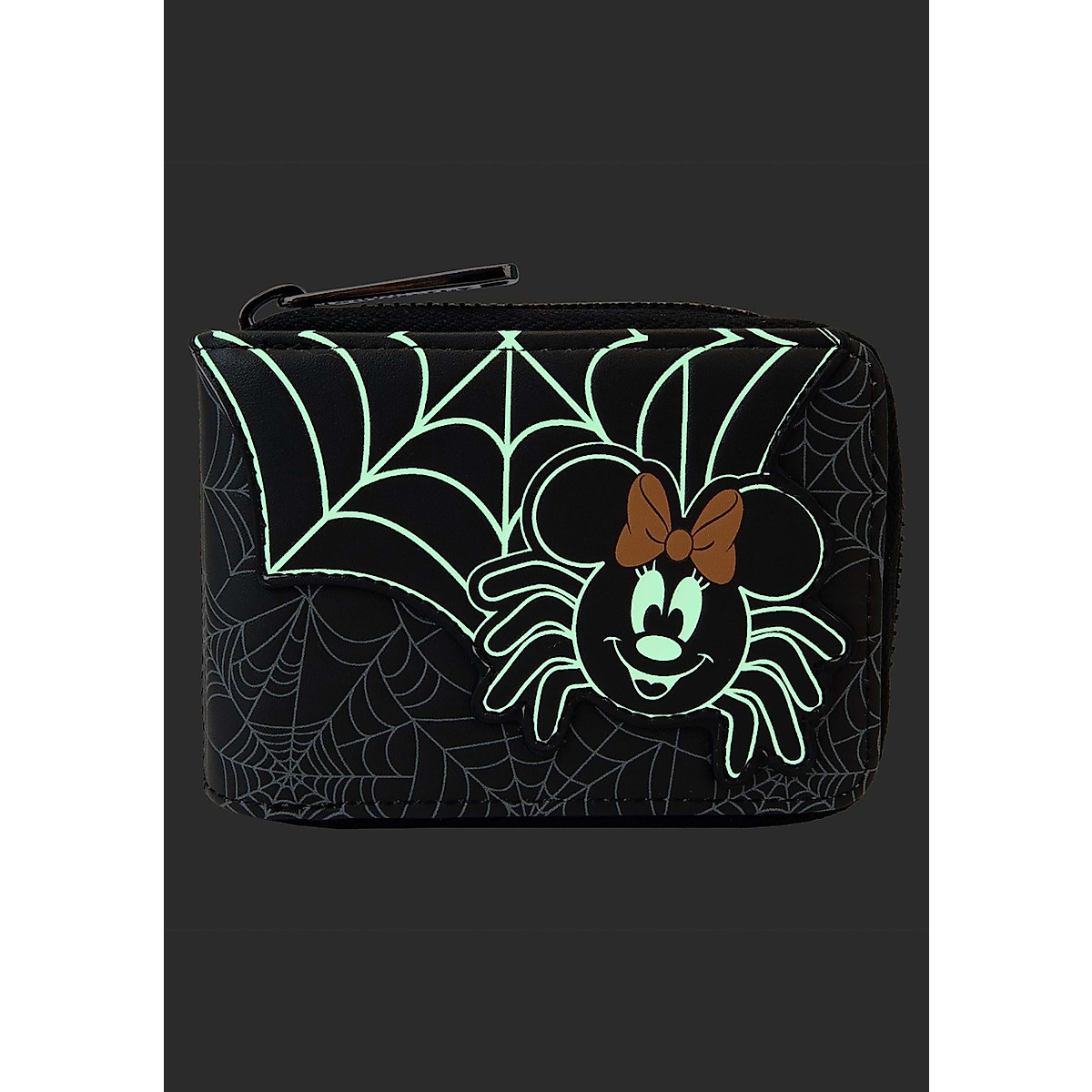 Loungefly Minnie Mouse Spider Glow Accordion Faux Leather Wallet