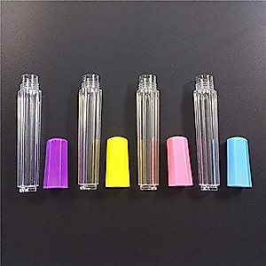 plplaaoo Sewing Needles Container, Clear Durable Plastic Sewing Pins Storage Case, 10Pcs Needle Storage Tube, Sewing Needles Storage Bottles Holder Fits Home