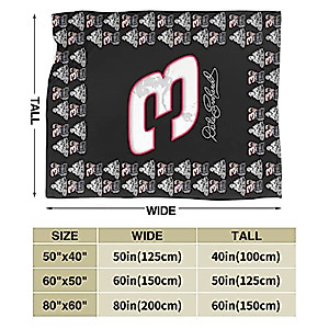 DUMIEOKULA Blanket Flannel Fleece Plush Blanket Throw - Super Soft Warm Lightweight Microfiber Blanket for Chair, Sofa, Couch, Camping, Travel, Black, 50''x40''