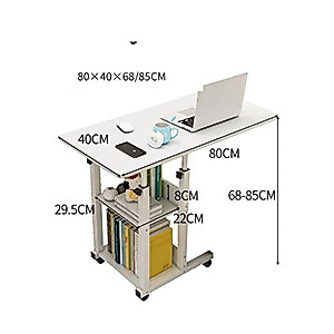 MJWDP Laptop Table Portable Folding Desk Bed Table Laptop Desk Computer Table for Bedroom Office Adjustable Movabl Computer Desk Table