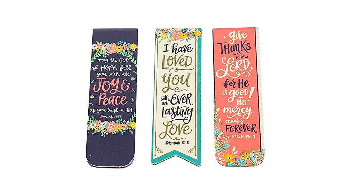 Salt & Light Floral Magnetic Bookmarks | Bible Verses