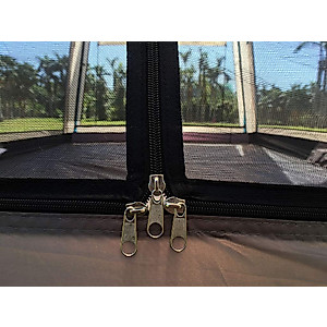 Hasika Screen Camping Tent with Floor 4 Season 8x8ft Large Mesh Room Shelter Canopy for Outdoors Gazebo Outside Poles Excluded