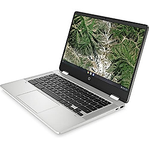 HP Chromebook x360 14A-CA0042CL 14" Touchscreen Intel Celeron N4020, Intel UHD Graphics 600, 4GB LPDDR4 RAM, 64GB eMMC, Chrome OS, Mineral Silver (Renewed)
