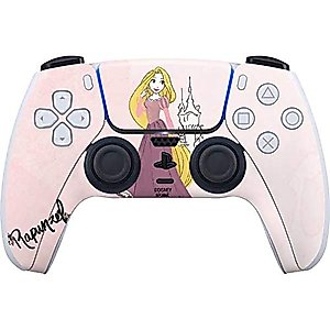 Skinit Decal Gaming Skin Compatible with PS5 Controller - Officially Licensed Disney Princess Rapunzel Art Design