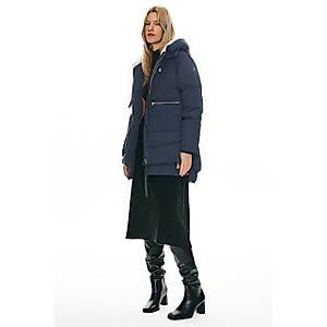 Orolay Women's Thickened Down Jacket (XL, Navy)