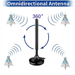 Waterproof 5.8dBi Magnet Base Mount 915MHz Lora Fiberglass Antenna with 10ft Cable for Helium Hotspot RAK RAK2 Nebra Bobcat 300 SenseCAP M1 SyncroB.it Hotspot Finestra HNT Miner，Eifagur