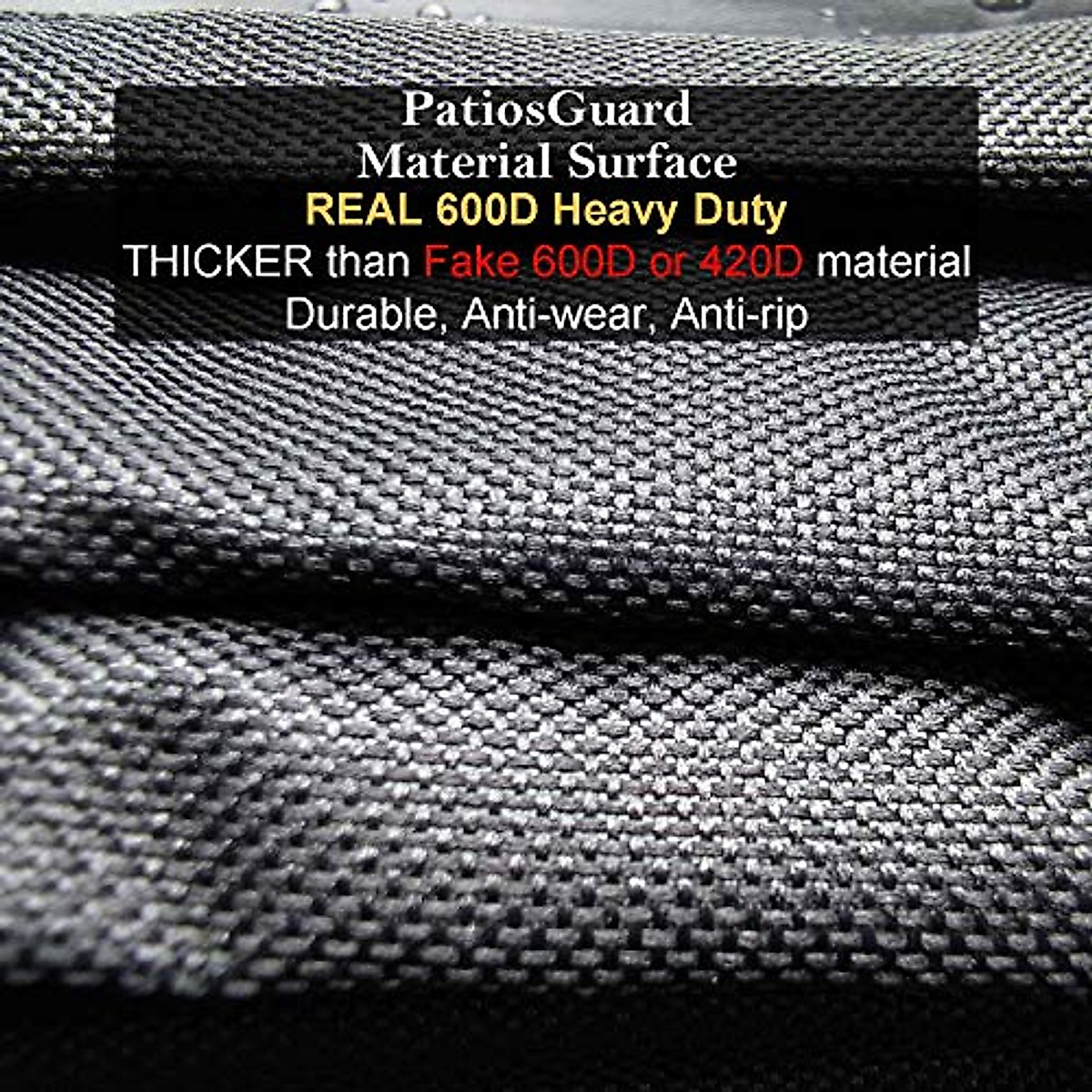 PatiosGuard 4FT Firewood Log Rack Cover, 600D Heavy Duty with Waterproof PVC Lining (4-Feet: 48" L x 24" W x 42" H)