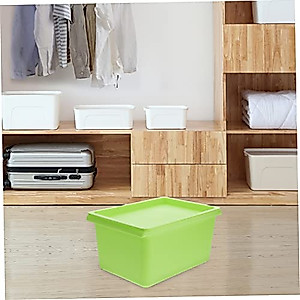 CIYODO Box Storage Box with Lid Storage Station Cube Plastic Storage Container Plastic Sundries Storage Room Organization Closet Organizers Desk Organizer Jewelry Pp Office Refrigerator