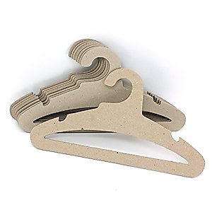 20Pack Koobay 17" Adult Clothes Coat Eco Recyclable Paper Cardboard Shirt Hangers