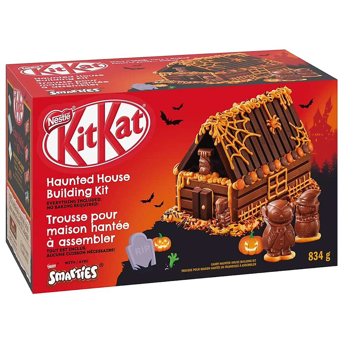 Nestle Kit Kat Halloween Haunted House Building Kit, 834g/1.8 lbs. {Imported from Canada} 28.8 Ounce