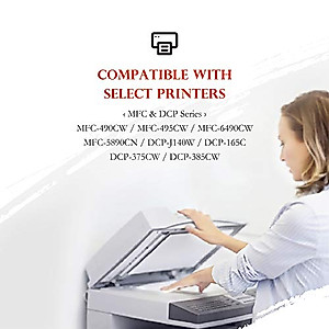 ejet LC61 LC-61 Compatible Ink Cartridges 18 Pack High Yield Ink Replacement for Brother LC61 Ink Cartridges for MFC Series: 490CW 495CW 6490CW 5890CN J140W (6 Black, 4 Cyan, 4 Magenta, 4 Yellow)