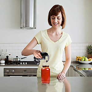 Vitorun Electric Jar Opener, One Press Bottle Opener for Seniors with Arthritis, Restaurant Full–Automatic Hands Free Jar Opener(Black)