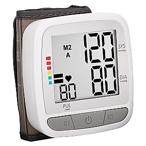 Novamedic Digital Blood Pressure Monitor, Accurate BP Machine with Adjustable Upper Arm Cuff & Large LCD Display, Automatic 90x2 Reading Memory, for Home Use and Medical Supplies, Batteries Included