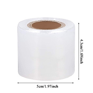 CICITOYWO Disposable Eyebrow Tattoo Plastic Wrap Preservative Saran Barrier Film Microblading Supplies Lips Permanent Make Up Cling Wrap Cover Tape Roll Transparent 2 PCS