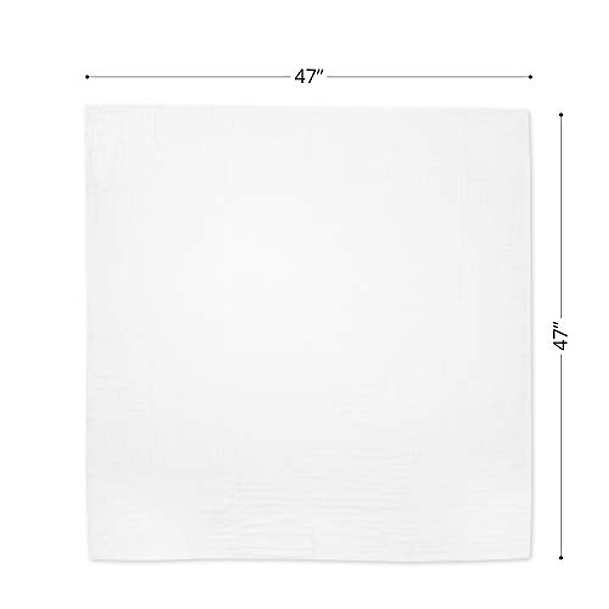 Natemia Muslin Swaddle Blankets | Large 47 x 47 inches (2 Pack)| Lightweight and Breathable Bamboo Baby Swaddle Wrap | Great