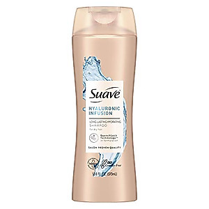 Suave Professionals Moisturizing Shampoo for Dry Hair Hyaluronic Acid Long Lasting Hydration 12.6 oz