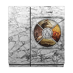 Head Case Designs Officially Licensed Assassin's Creed Logo Brotherhood Graphics Vinyl Sticker Gaming Skin Decal Cover Compatible With Sony PlayStation 4 PS4 Console and DualShock 4 Controller Bundle