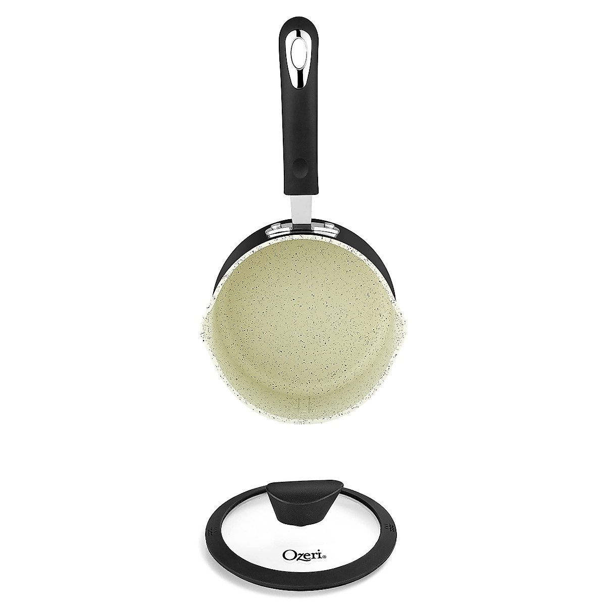 The All-In-One Stone Saucepan and Cooking Pot by Ozeri - 100% APEO, GenX, PFBS, PFOS, PFOA, NMP and NEP-Free German-Made Coating