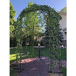 84FT Artificial Vines with Leaves Fake Ivy Foliage Flowers Hanging Garland 12PCS Individual Strands Artificial Tropical Leaves,Home Party Wall Garden Wedding Decors Indoor Outdoor