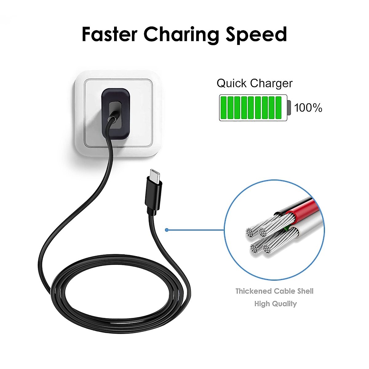 Charger for Samsung Smart tv Remote Control USB-C Omnipod 5 Omni pod 5 Charging Cable Cord for Samsung Frame tv Remote, SolarCell Remote, TOZO T12 NC9 T10 T9 NC7 NC2 G1 A1 A2 Mini A3 X1 T12 Earbuds