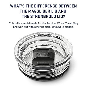 YETI Rambler 20 oz Stronghold Lid for the 20 oz Travel Mug Only