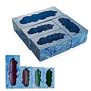 Levvohd 4 Separate Ziplock Bag Storage Organizer, Food Zip lock Bag Storage Organizer for Kitchen Drawer, Compatible with Gallon, Quart, Sandwich & Snack Variety Size Baggie Dispenser (Blue and White