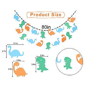 Dinosaur Flag Creative Garland Banner - Dinosaur Room Theme, Tyrannosaurus Rex Party, Paper Banner, Jurassic, Boy Children's Dinosaur Theme, Jurassic World Animal Party Supplies Background, Baby Shower, Photo Props