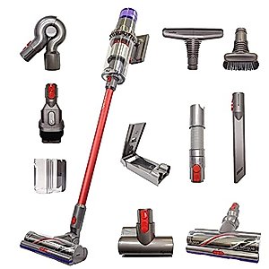 Dyson V11 Animal+ Cordless Red Wand Stick Vacuum Cleaner with 10 Tools Including High Torque Cleaner Head | Rechargeable, Cord-Free, Lightweight, Powerful Suction | Limited Red Edition
