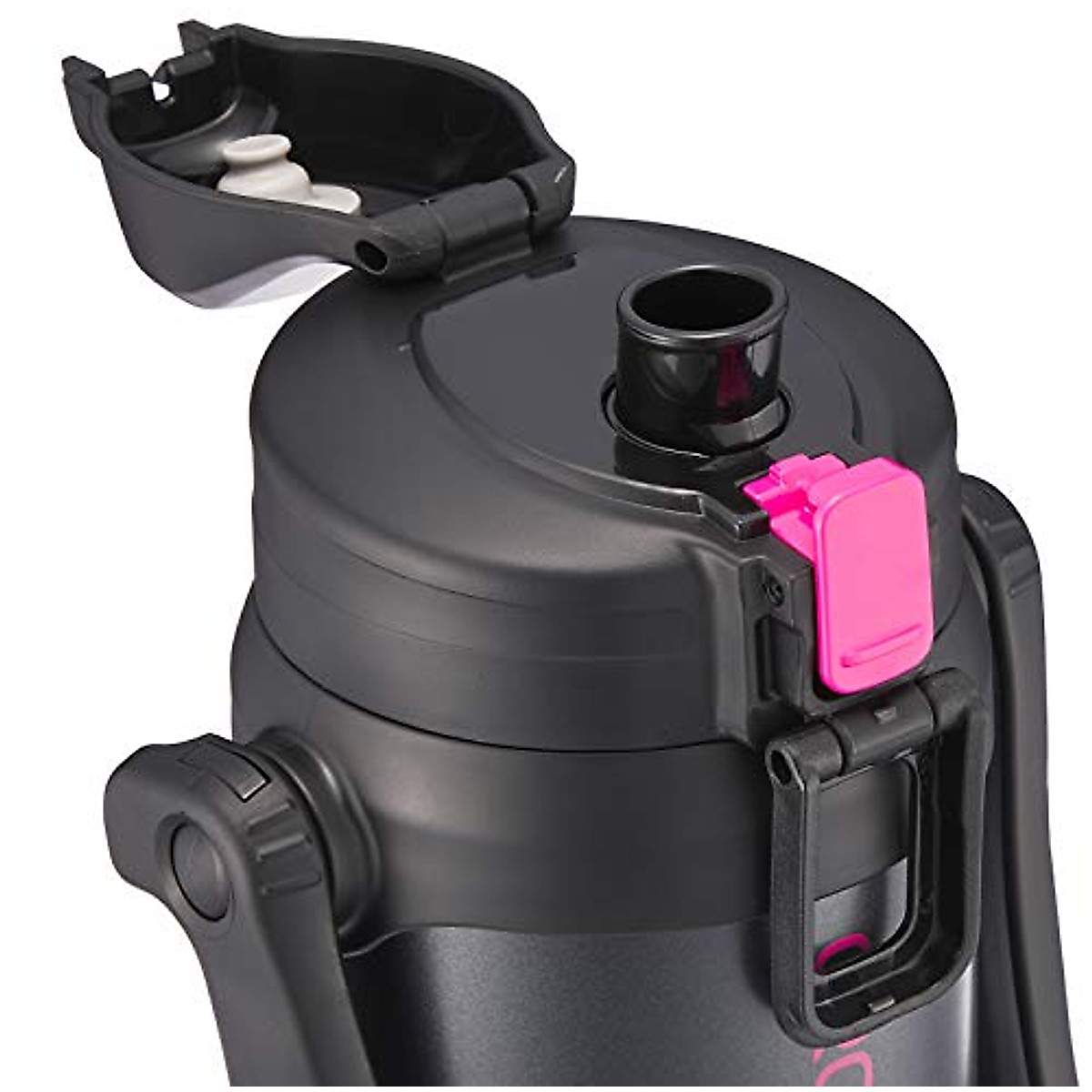 Zojirushi SD-BD20-BP20-BP2060ml Water Bottle, Direct Drinking, Sports Type, Stainless Steel Jug Bottle, 0.6 gal (2.06 L), Pink Black