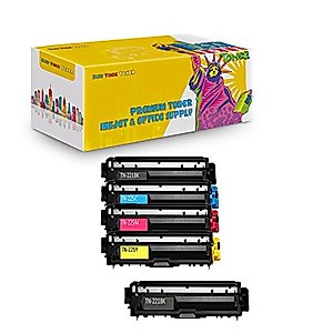 New York Toner Cartridge Replacement Compatible with Brother TN221, TN225 (2 Black, 1 Cyan, 1 Yellow, 1 Magenta, 5-pack) (TN221 2xB and TN225 1xCYM)
