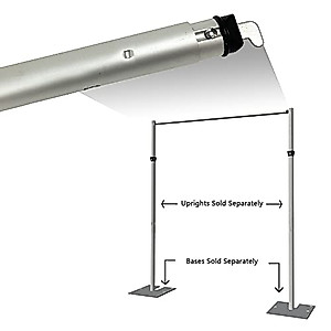7-12ft Pipe and Drape Adjustable Crossbars - Drape Systems for Backdrops, Trade Shows, Events, Photo Booths and Decorations by WEPDIY (1 Cross Bar7-12ft)