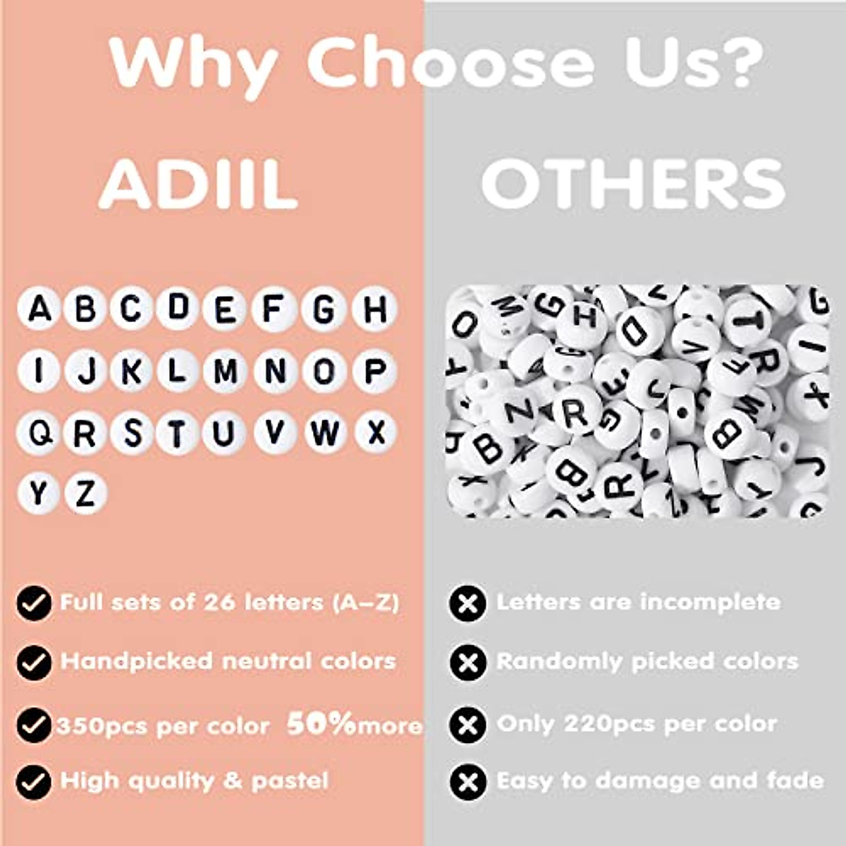 Clay Beads 7200 Pcs Bracelet Making Kit, 20 Neutral Colors 6mm Flat Polymer Clay Beads Kit for Bracelets Jewelry Making, Disc Heishi Beads Set with Letter Beads DIY Craft Gift for Adults Girls Kids