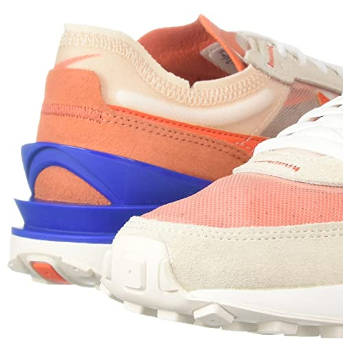 Nike Womens Waffle One Running Trainers DC2533 Sneakers Shoes (UK 7.5 US 10 EU 42, preal White Rush Orange 200)