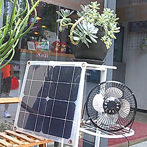 solar fan 10w 6 inch Fan Powered Ventilation Caravan Camping Home Office Outdoor Traveling Fishing by solar fan