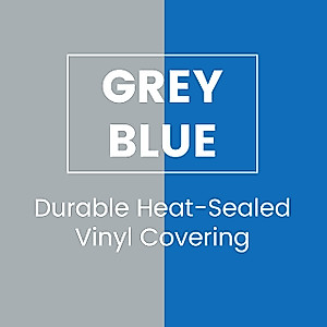 ECR4Kids Everyday 3-Fold Daycare Rest Mat, Blue and Grey (1" Thick)