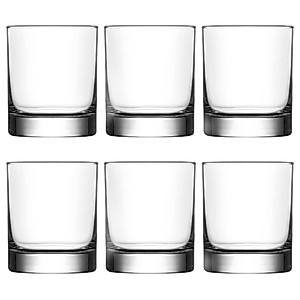 Old Fashioned Whiskey Glass Set, Premium Rocks Glasses for Cocktails and Bourbon, 10 1/4 Oz, Set of 6, Lead-Free Crystal, Bar Drinking Glass Tumbler for Scotch, Cognac, Irish Whisky