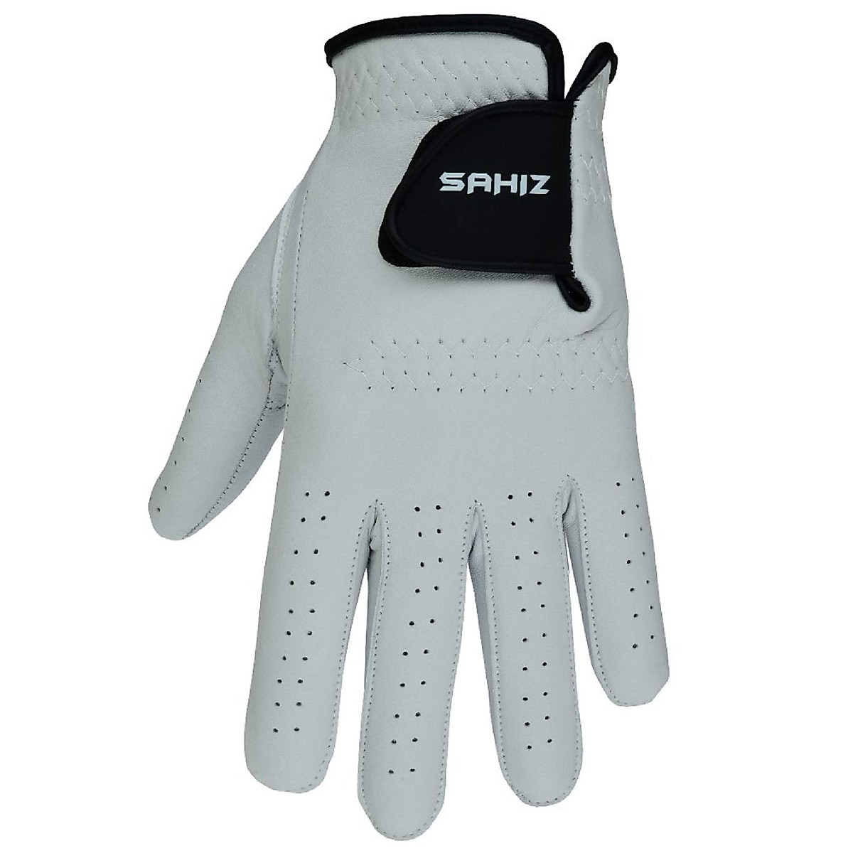 SAHIZ Genuine Cabretta Leather Golf Gloves Men Left Hand Single Value Pack Premium Feel Fit and Comfort. (Cadet Large, Left Handed)