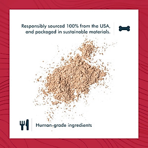 King Lou Pets - Bone Broth Booster Holistic Defense - Beef Bone Broth Topper - Beef Bone Broth and Turkey Tail Mushroom - Bone Broth for Holistic Immune Defense - Bone Broth for Dogs and Cats