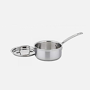 Cuisinart MultiClad Pro Stainless Steel 2-Quart Saucepan with Cover & MultiClad Pro Stainless Steel 1-1/2-Quart Saucepan with Cover