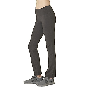 Spalding Women's Slim Fit Yoga Pants | Comfortable Cotton Leggings | Grey | Medium