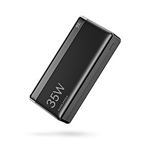 MOVE SPEED Portable Charger 35W, 20000mAh Power Bank Fast Charging USB C in&Out PD3.0 QC4.0, LED Digital Display, Battery Pack Compatible with iPhone 15/14/13/12, iPad, Samsung, AirPods, Laptop, etc