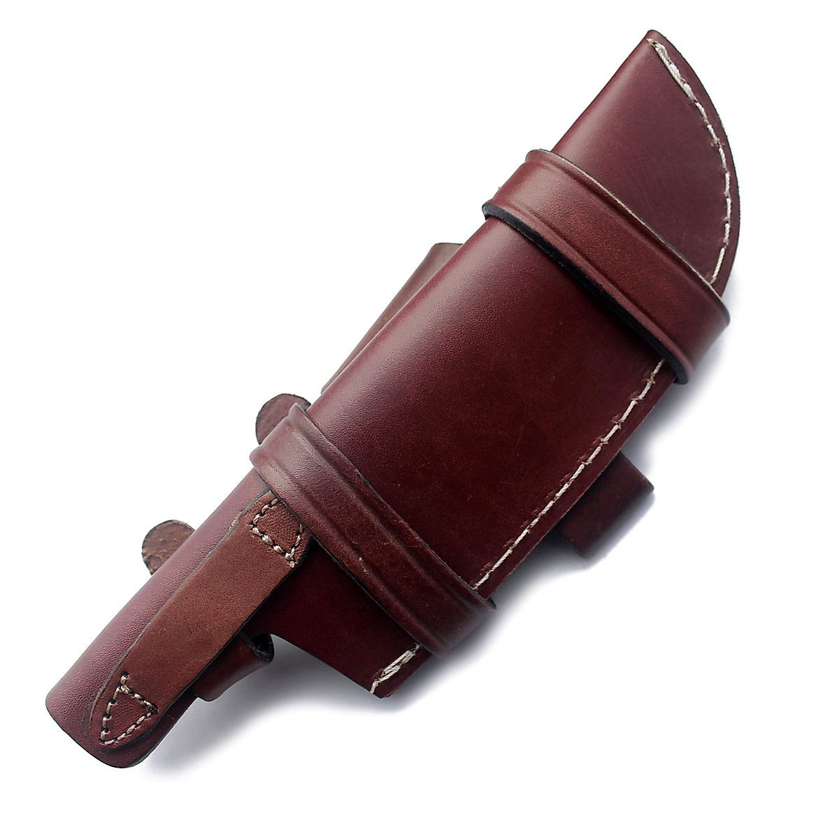 GCS Handmade D2 Steel Hunting Knife Full Tang Micarta Handle Hunting Knife with Right Hand Front Belt and Left Hand Scout Carry Buffalo Leather Sheath for Survival EDC GCS 236