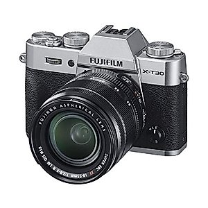 Fujifilm X-T30 Mirrorless Digital Camera w/XF18-55mm Kit - Silver