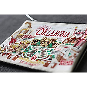 Catstudio University of Oklahoma Collegiate Zipper Pouch Purse | Holds Your Phone, Coins, Pencils, Makeup, Dog Treats, & Tech Tools