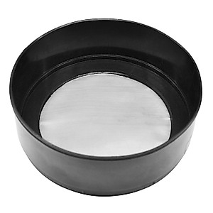 EISCO 6 Piece Stackable Assorted Mesh Sieve Set, 7 Inch - Plastic - Includes #5, 10, 60, and #230 Plus Bottom Pan and Cover