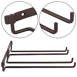 Double Wine Glass Rack Bronze Rack Wall Mount Stemware Rack Wine Glass Rack Hanger Holder Hanging Shelf Metal Storage Hanger for Kitchen or Bar