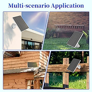 6V 5W Google Nest Camera Outdoor & Indoor (Battery Version) Solar Panel Charger with Solar Panel Accessories, 360° Adjustment Mount, 13.1ft Charging Cord Google Solar Panel