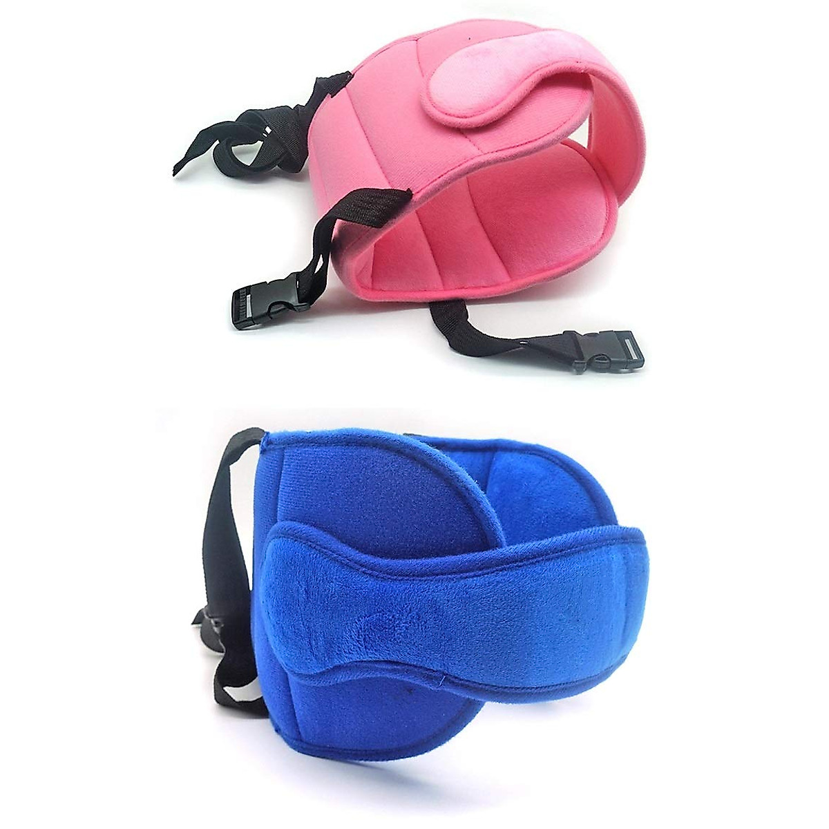 2Pack Boy and Girl Head Support for Car Seats,Ajustable Comfortable Pillow for Baby Child Tolddler Infant Pink and Blue