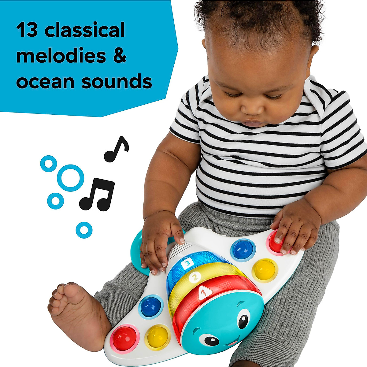 Baby Einstein Ocean Explorers Pop & Explore Stingray Popper Toy, Ages 6 Months and up